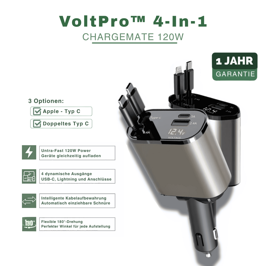 VoltPro™ - 4-in-1-Autoladegerät – Clauvi Hnvr